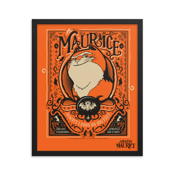 Maurice... Always lands On His Feet Framed poster - The Amazing Maurice ...